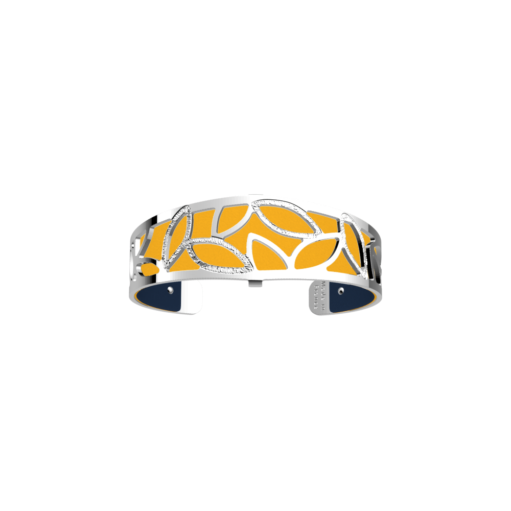 Jungle flared bracelet, Sun / Navy Blue reversible insert | Les Georgettes